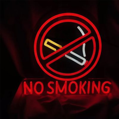 No Smoking Neon Sign | Custom LED Light Signs Manufacturer