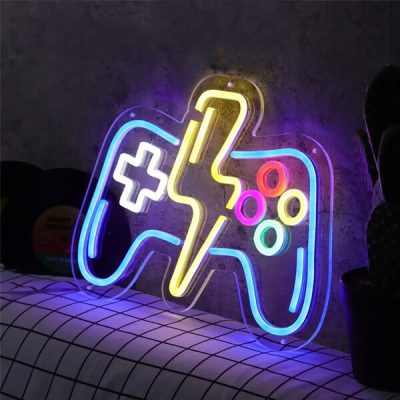 Game Controller Neon Sign | Customizable Gaming LED Lights